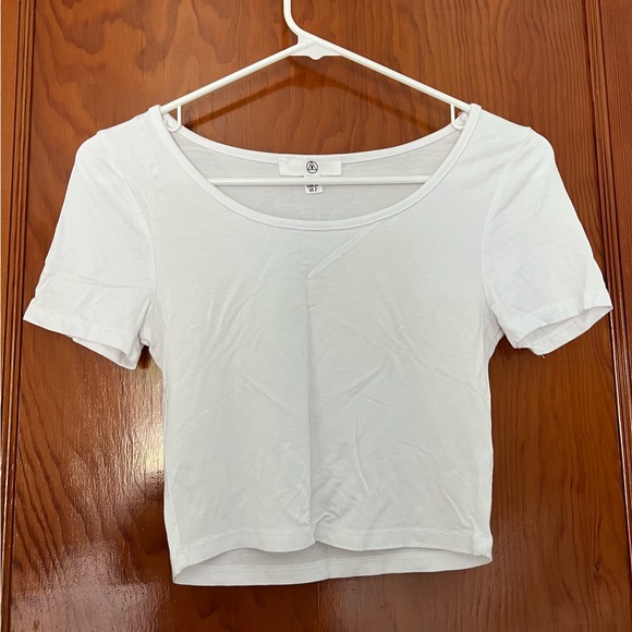 Missguided | Tops | Simple White Crop Top Tee | Poshmark
